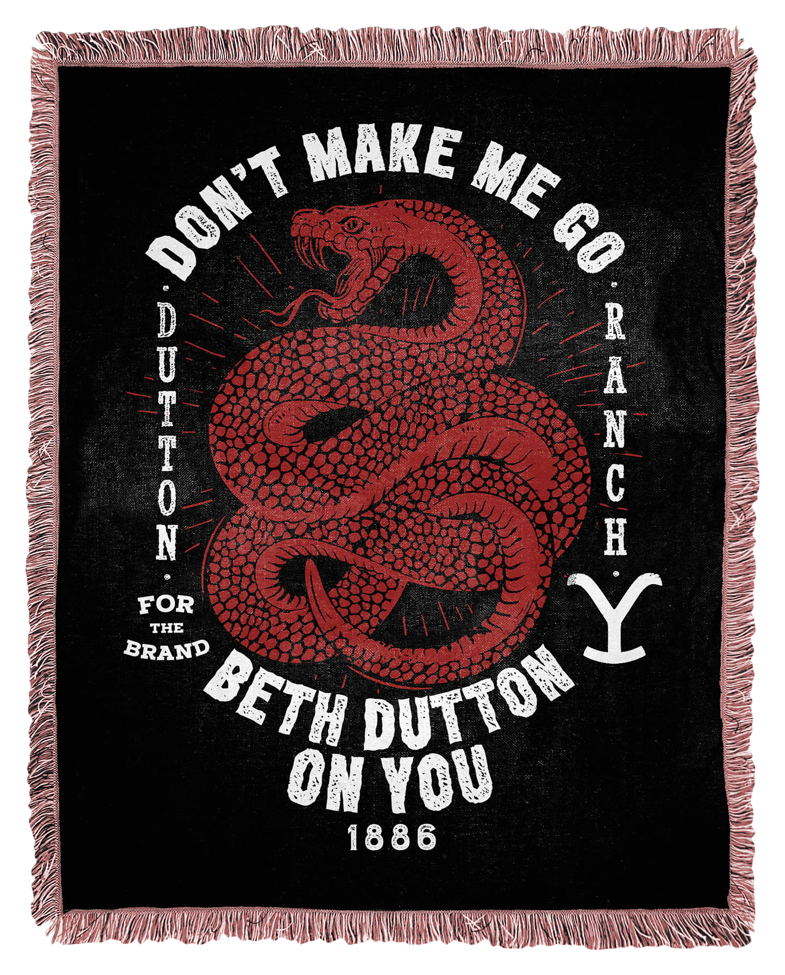 The Northwest Group Yellowstone Beth Dutton Rattler Woven Jacquard ...